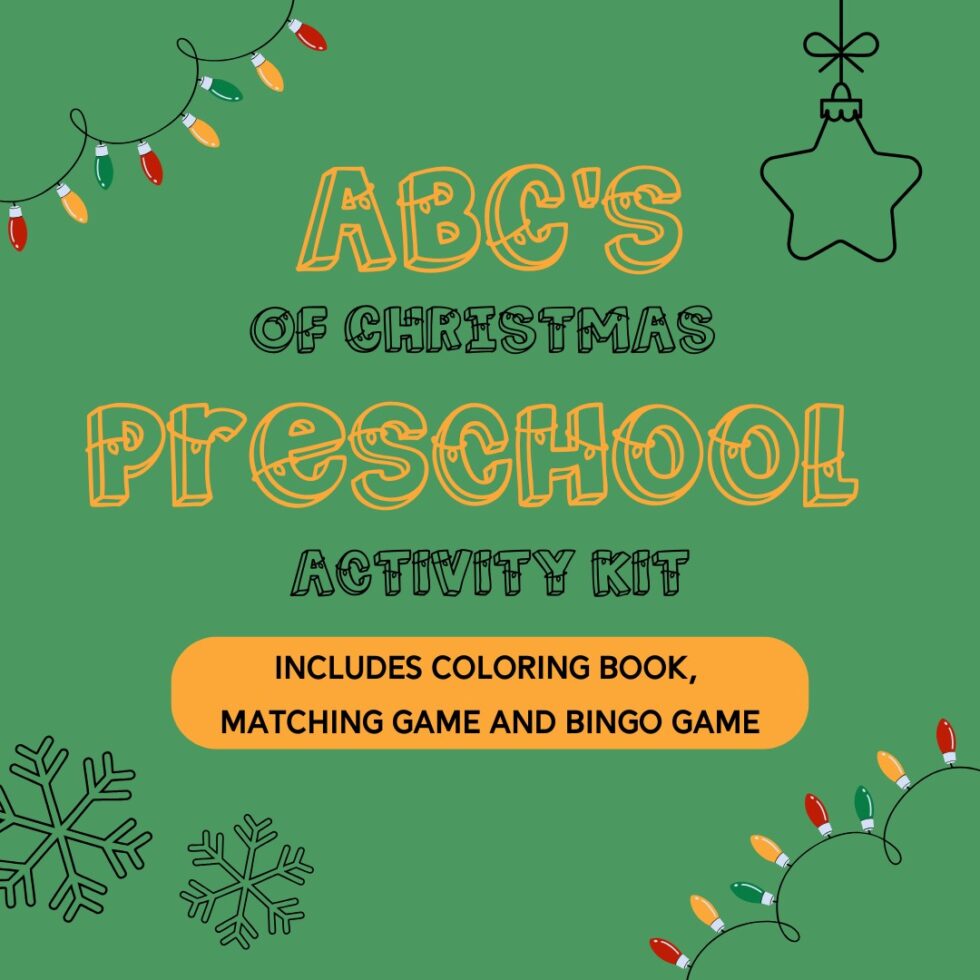 ABC’s of Christmas Preschool Activity Kit | KidMin Corinne